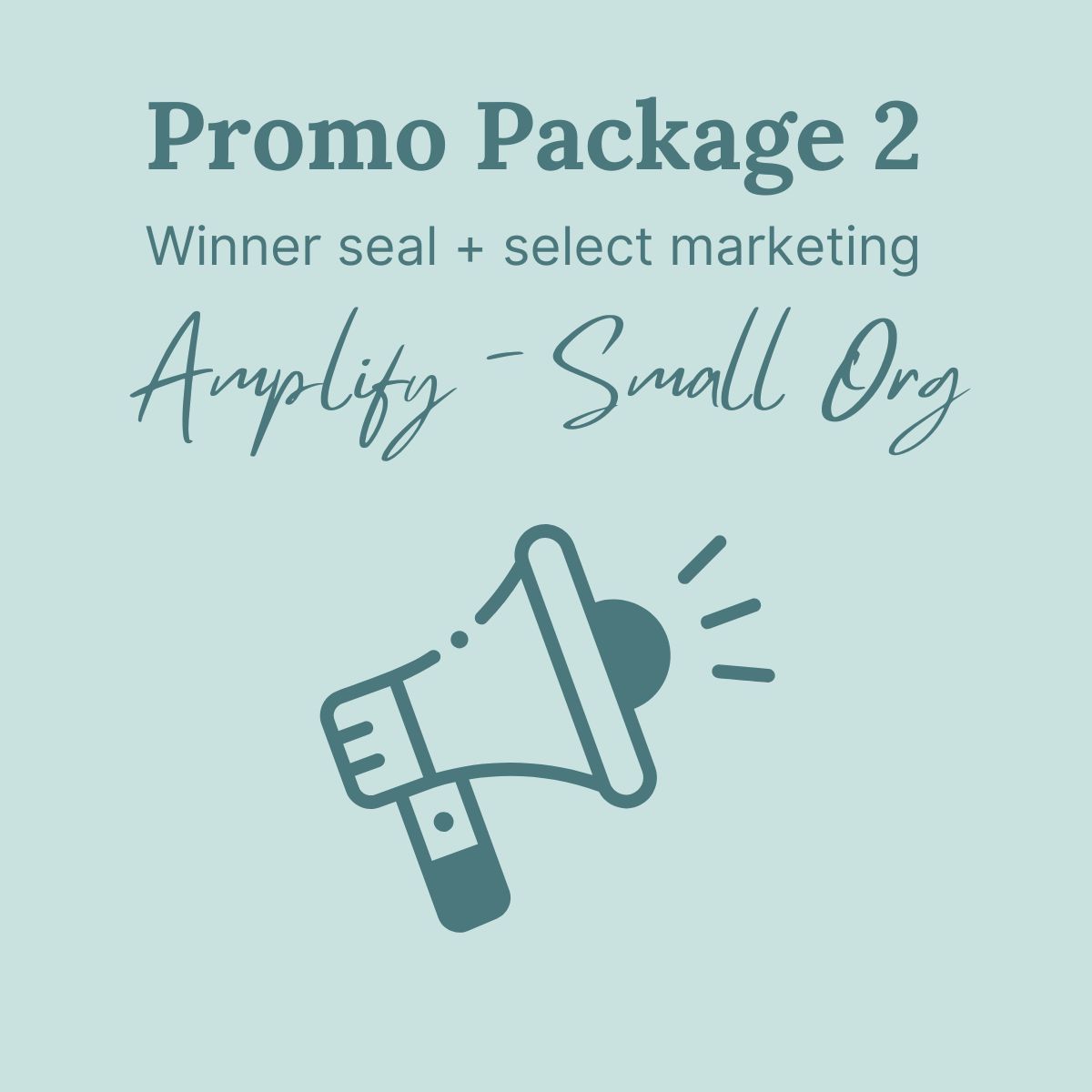 Promo Package 2 Small Org - Sustainability Award