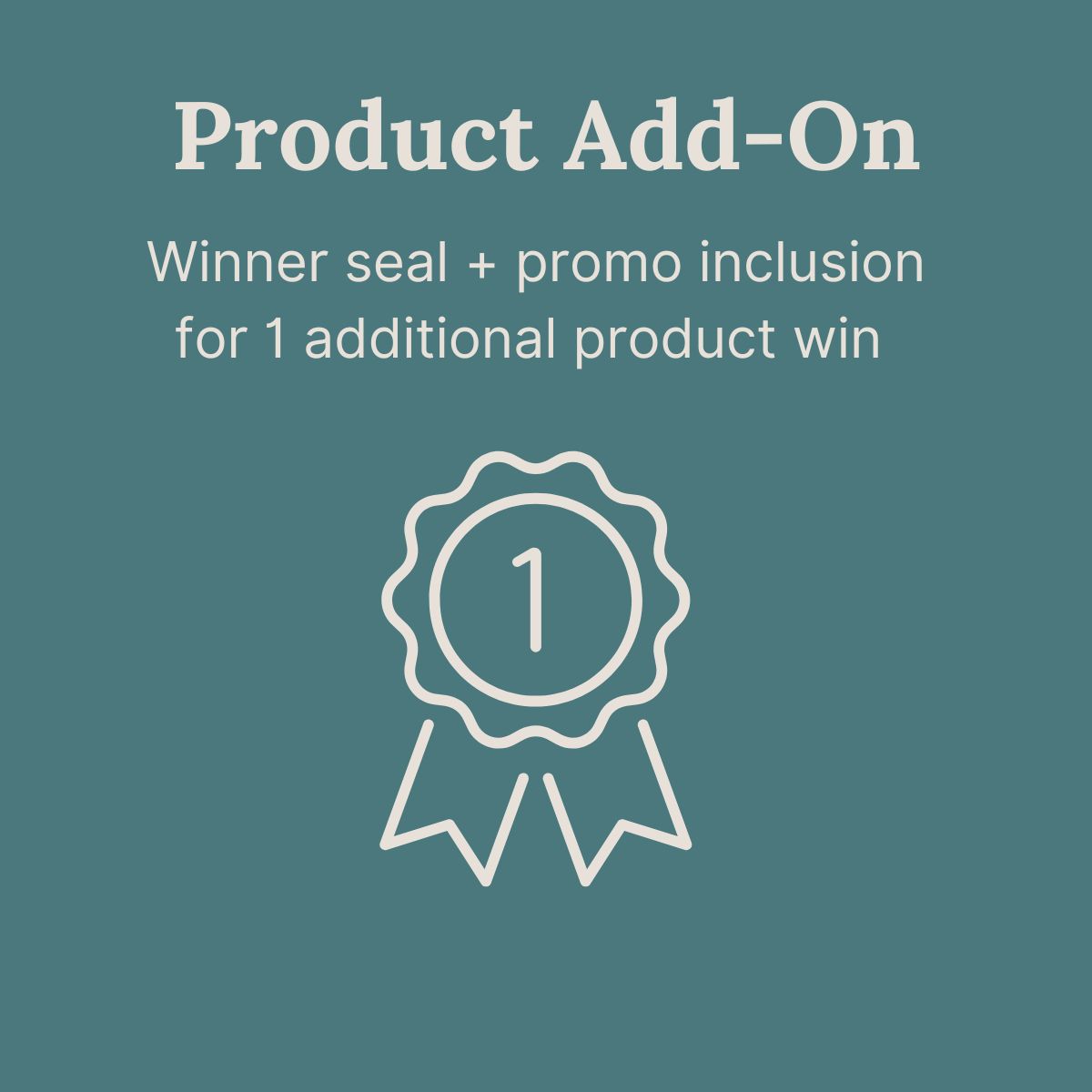 Product Promo Add-On - Sustainability Award